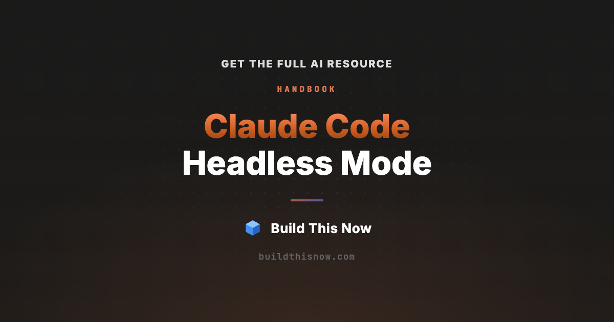 Claude Code Headless Mode: The Definitive Guide to claude -p | Build ...
