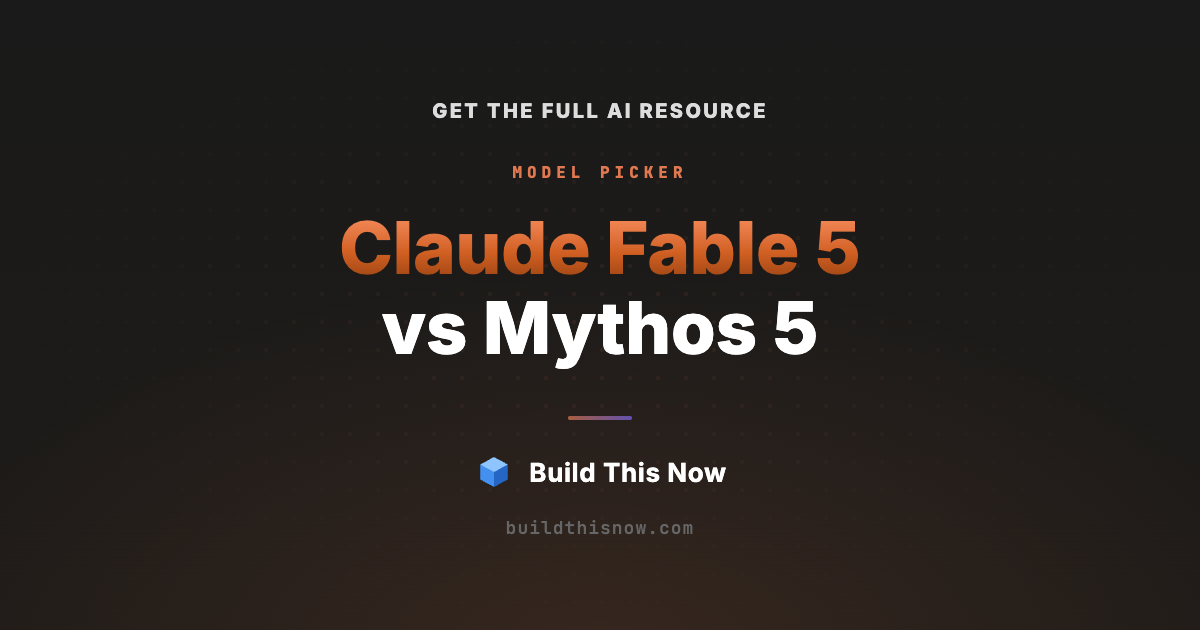 Claude Fable 5 vs Mythos 5: What the Safety Fallback Means | Build This Now