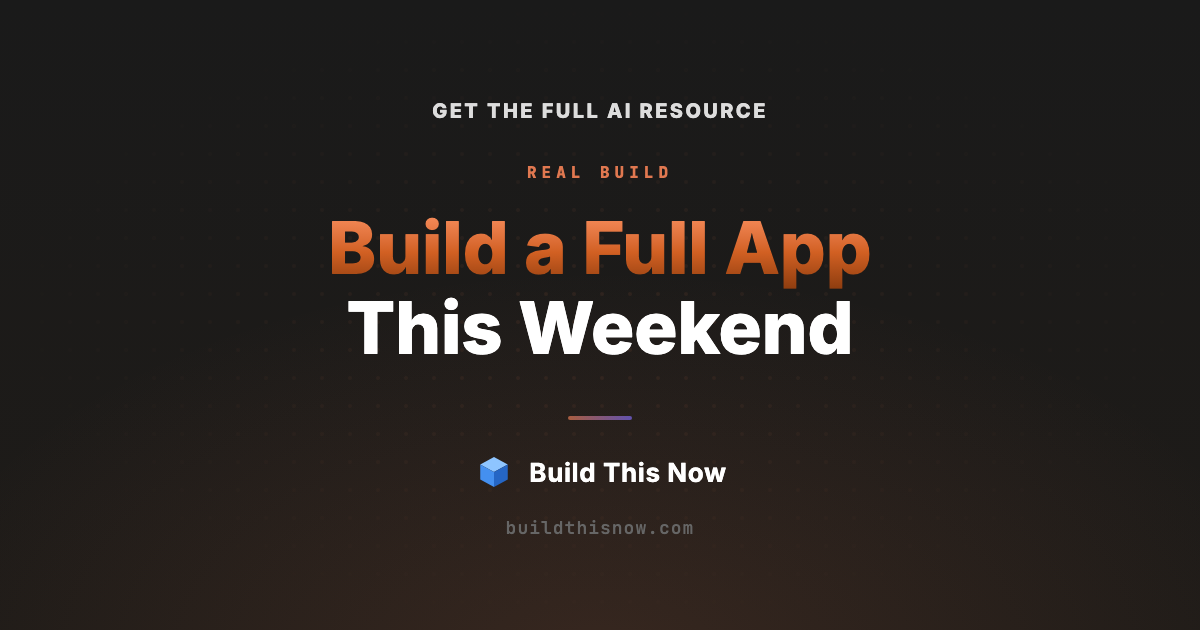 Build a Full App with Claude Code: Real Examples | Build This Now